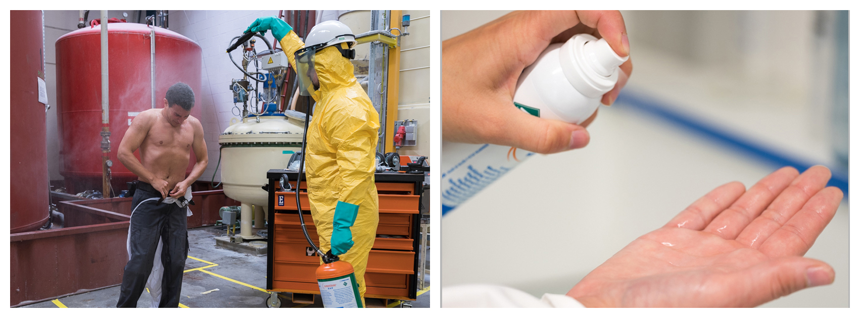 La solution DIPHOTÉRINE® - décontamination des lésions chimiques - PREVOR